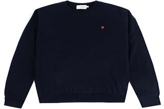 Farah Herren Mullen Wool Crew Neck Pullover, Vintage Green, XX-Large