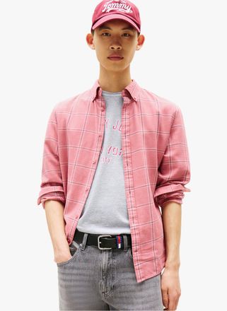 Tommy Hilfiger Chemise droite &agrave; carreaux en coton