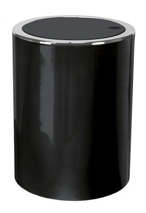 Kleine Wolke Kosmetikeimer Clap, Schwarz, Durchmesser ca. 19 cm, H&ouml;he 25 cm