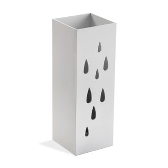 VERSA Drops Schirmst&auml;nder f&uuml;r Eingang, Raum oder Halle, moderner Schirmhalter, Ma&szlig;nahmen (H x L x B) 22 x 22 x 1,5 cm, MDF, Farbe: Wei&szlig;