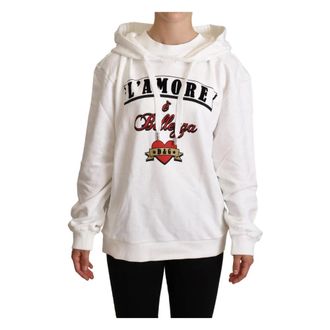 Dolce & Gabbana Damen, Sweatshirts & Hoodies, Weiß, XSGröße