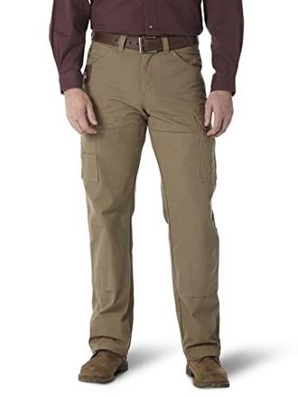 Wrangler Riggs Workwear - Pantalon de Travail pour Homme - Marron - 33W x 32L