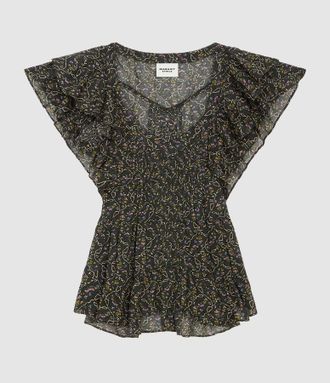 Isabel Marant Top Madrana Faded Black