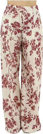 Semicouture Femme, Pantalons, Multicolore, Taille: 42 FR Wide Pantalons