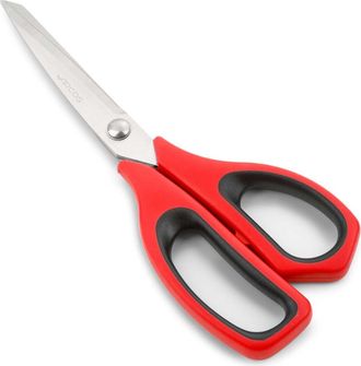 Arcos Küchenschere aus Edelstahl - Ideal für Fleisch - Griff aus Polypropylen, Klinge 240 mm - Schwarz und Rot, Serie Prochef