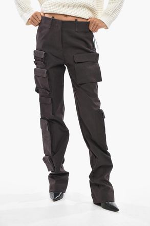 Off-white High-Waist Cargo-Hose Aus Baumwollmischung Off-White