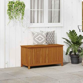 vidaXL Bo&icirc;te de rangement de jardin 113x50x58 cm Bois dacacia solide Vidaxl