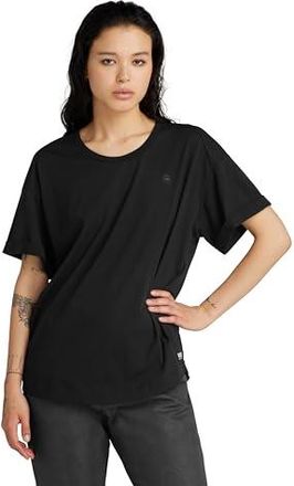 G-Star Femme T-Shirt Rolled Up BF, Noir (dk black D24524-4107-6484), M