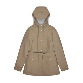 Rains Curve Jacket - - Jackets - Damen - Beige - L