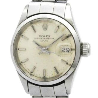 Rolex Pre-owned Oyster Perpetual Date 6516 - Femme - Pre-owned - Gris - Taille: ONE Size