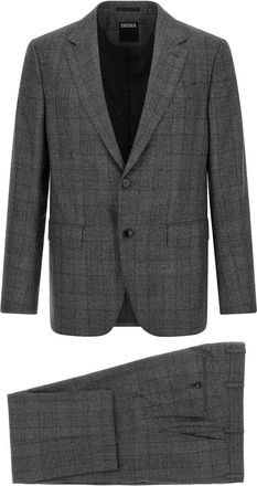 Ermenegildo Zegna Knielanges Kleid - Grau
