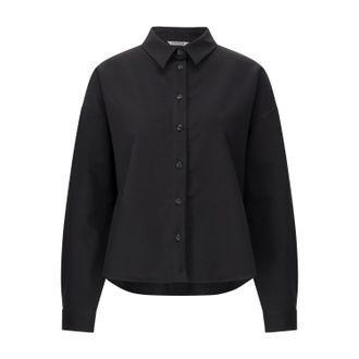 Caliban Oversize-Fit Hemdbluse