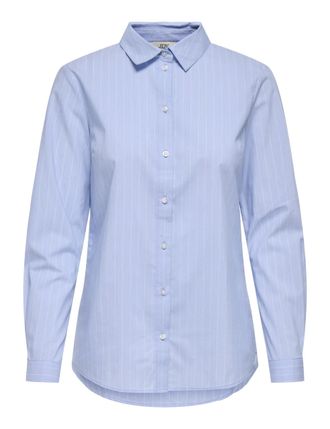 Jacqueline de Yong Damen JDYMIO L/S Shirt WVN NOOS Bluse, Blau (Cashmere Blue Stripes: Cloud Dancer), 38