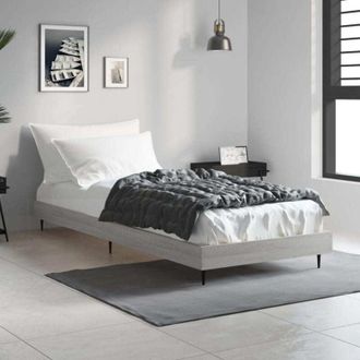 vidaXL Cadre de lit sans matelas sonoma gris 75x190 cm Vidaxl