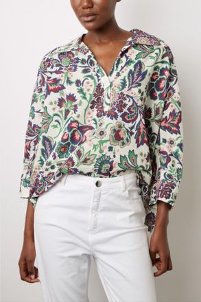 Gerard Darel Blouse en voile de coton - AMENISS - Ecru