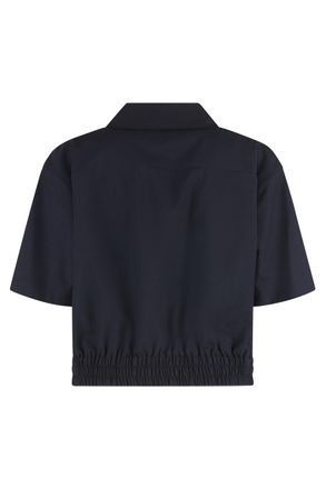 Bottega Veneta Womens Wool Shirt Midnight Blue