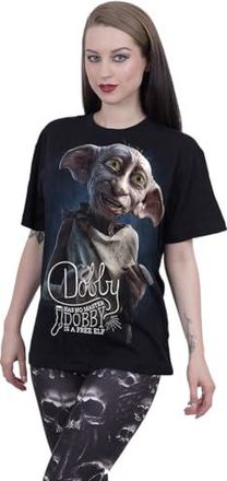 Spiral Harry Potter Dobby Unisexe T-Shirt Manches Courtes Noir M 100% Coton Regular/Coupe Standard