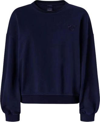 Pinko Pinko, Femme, Sweatshirts et sweats &agrave; capuche, Bleu, Taille: 40 FR SweaT-shirt Maliardo