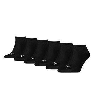 Puma Puma unisex Sneaker Socken Kurzsocken Sportsocken 261080001 6 Paar, Farbe:Schwarz, Menge:6 Paar (2 x 3er Pack), Gr&ouml;&szlig;e:47-49, Artikel:-200 black