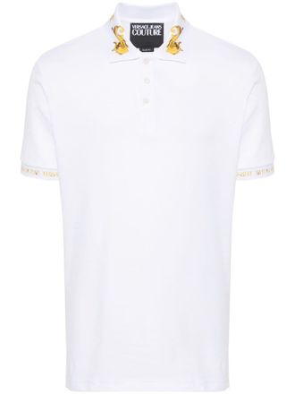 Versace Jeans Couture polo à imprimé Watercolor Couture - Blanc
