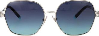 Tiffany & Co. unisex, Accessoires, Gris, Taille: 59 MM Lunettes de soleil g&eacute;om&eacute;triques