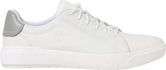Timberland Homme, Chaussures, Blanc, Taille: 41 EU Classic Leather Baskets