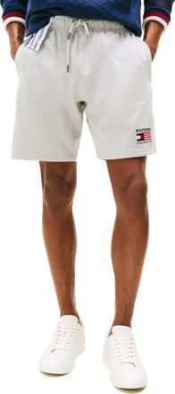 Tommy Hilfiger Herren Sweat with 100% Cotton and Drawstring Shorts, Hellgrau meliert, XX-Large