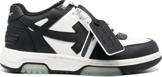 Off-white Baskets en cuir blanc cass&eacute; Out Of Office
