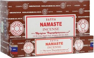 Anemone Anemone - Enecens SATYA Premium - Nat&uuml;rliche und holzige St&auml;bchen - Packung zu 15g (Namaste, 12 Schachteln)