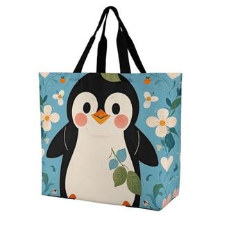 Generic Joli Imprim&eacute; Pingouin Sac A Main Femmes D&eacute;contract&eacute; Tote Bag Imperm&eacute;able Sac A Main Femme Pour Travail Gym Quotidienne