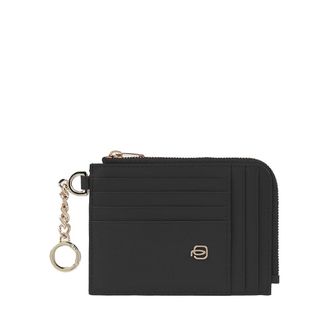 Piquadro Kartenhalter mit Schl&uuml;sselanh&auml;nger - - Accessories - Damen - Schwarzk - ONE SIZE