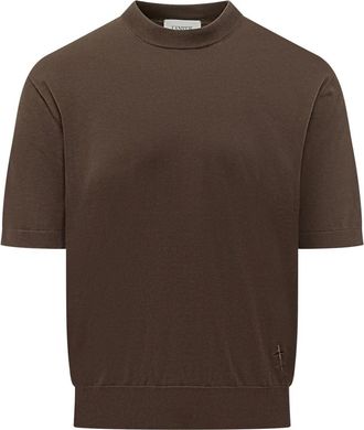 Laneus Homme, Pulls, Brun, Taille: XL T-shirt tricot&eacute;