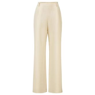 Ivi Seaside Collection Broek Solid - - Trousers - Damen - Beige - L