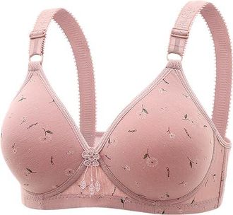 Generic D&eacute;bardeur pour femme - Bretelles r&eacute;glables - Couverture compl&egrave;te - Soutien-gorge confortable sans armatures - Soutien-gorge sans armatures, Rose, 44