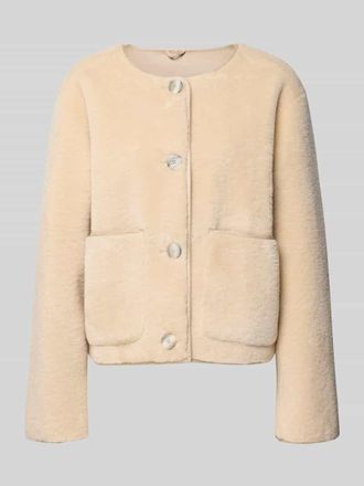 Marella Teddyjacke mit Rundhalsausschnitt Modell CECIL