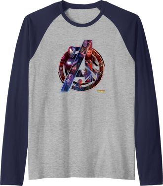 MARVEL Avengers Infinity War Team Poster Logo Raglan