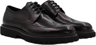 Serge Blanco Derbie Portland en cuir noir - chaussure de ville homme