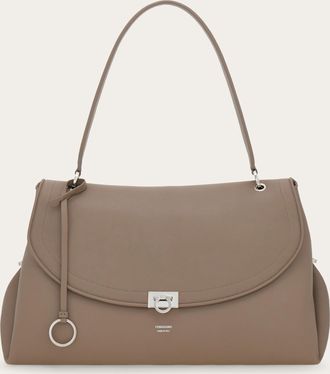 Ferragamo Damen Ferragamo Sofia 2026 Schultertasche (L) Beige