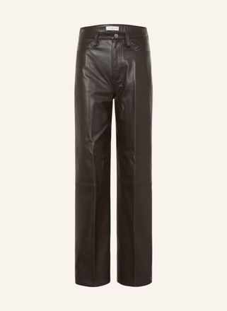 Tommy Hilfiger Lederhose braun