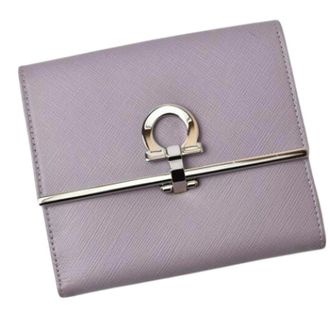 Ferragamo Portefeuille en cuir Pre-owned - Femme - Pre-owned - Violet - Taille: ONE Size