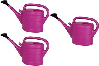 Kova&T 3X Gießkanne 10L LILA + 1x BILDMAGNET! Blumenkanne Kunststoff für groß & klein Garten & Zimmerpflanzen Gießkannen Gieskanne Gieskannen Giesskanne 10 L