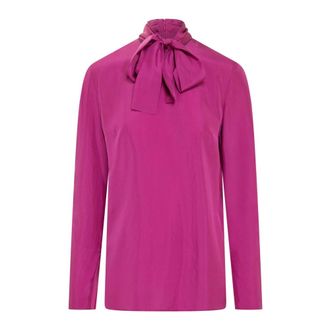 Dsquared2 Femme, Blouses et Chemises, Bleu, Taille: 36 FR Blouse Ornée dun