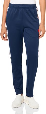 adidas Damen-Trainingshose im Tiro-Schnitt mit 3 Streifen, Team Navy Blue/White/Better Scarlet, L