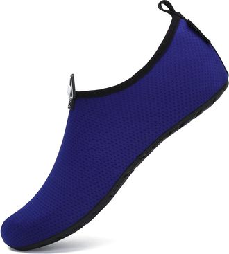 Saguaro Wassersportschuhe Herren Damen Schwimmschuhe Schnell Trocknend Aquaschuhe rutschfest Leicht Surfschuhe Bequeme Badeschuhe, Leicht Blau 46/47