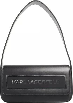 Karl Lagerfeld Pochettes - Icon K Md Flap Shb Leather - Gr. unisize - in Schwarz - für Damen