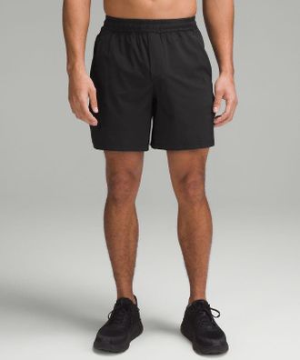 lululemon Pace Breaker Shorts ohne Liner f&uuml;r M&auml;nner - 18 cm - Gr&ouml;&szlig;e 3XL in Black