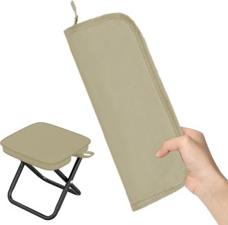 Generico Tragbarer Campinghocker, tragbarer Klapphocker, leichter Klapphocker, tragbarer Camping-Hocker, leicht, zusammenklappbar, f&uuml;r Wandern, Rucksackreisen,