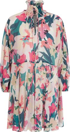 Ipekyol Womens Flower Printed Dress, PINK, 34