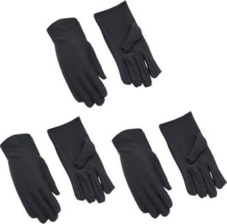 Generic Lot de 3 paires de gants en coton r&eacute;utilisables pour femme - Gants de travail doux ou hydratants - Gants dinspection de costume darchivage pour femme 