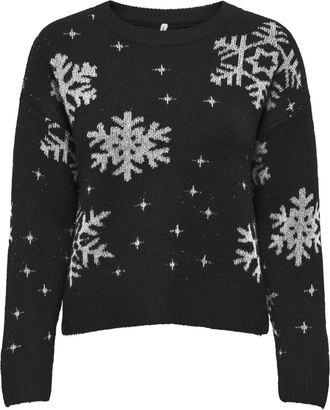 Only Onlxmas Rolfa Ls Oneck Snowflakes KNT